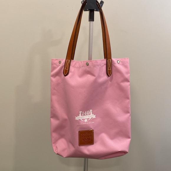 Rebecca Ray | Bags | Rebecca Ray 24 Kentucky Oaks Pink Tote Bag With Leather Straps Nwt | Poshmark